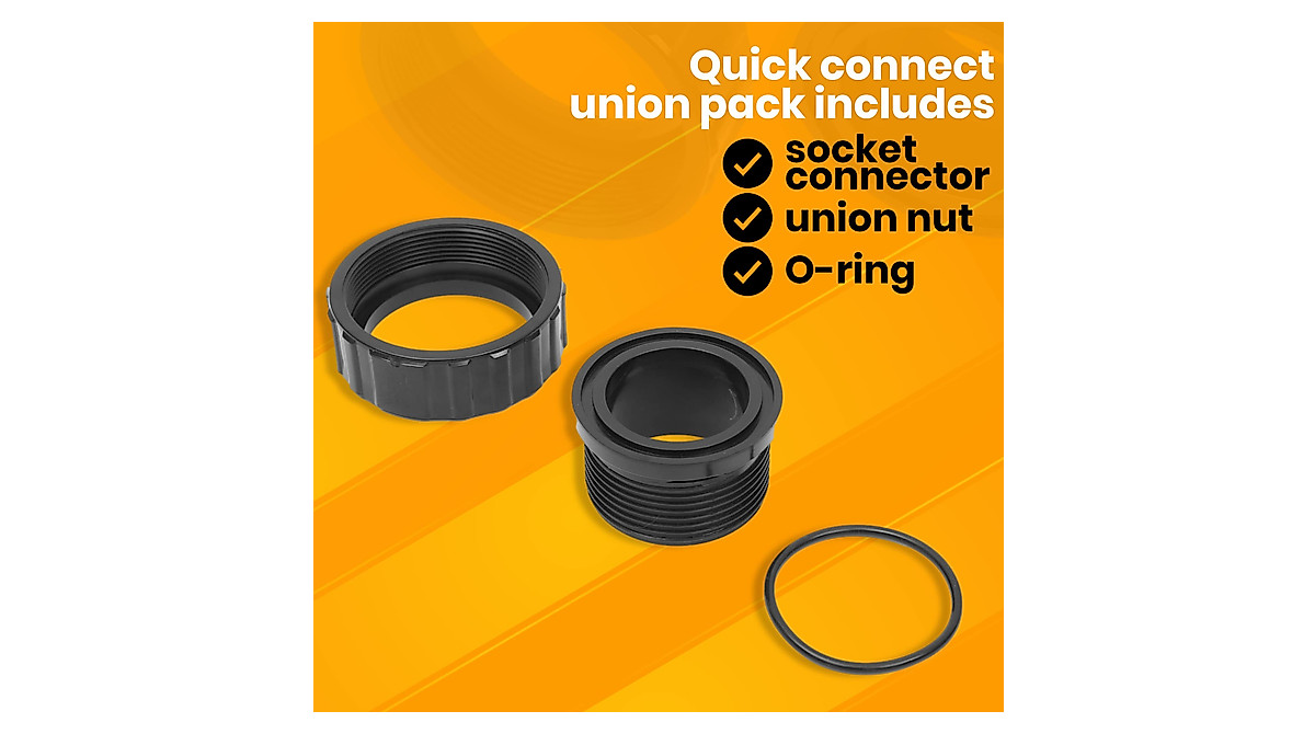 Socket PVC Quick Connect Union - SP1500UNPAK2 (2-Pack)