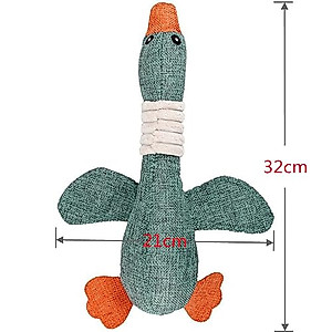 Wxfzasy Robust Duck-Designed for Heavy Chewers, Unbreakable Dog Toys, Invincible Robust Duck Chew Toy, Duck Dog Toys for Aggressive Chewer with Squeaky Plush Toy Puppy Chew Teething (3Pcs)