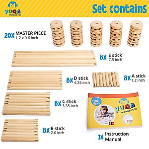 Building Blocks for Kids Ages 4-8 for Preschool Kids-60 Toys Blocks Set 6-12 Years Old to Create Various Shapes-Stimulating Different Toy for Children-Instruction Manual Included - Unique Gift