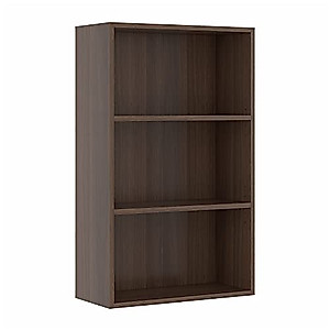 WAHEY Bookcase, 3-Tier Adjustable Open Storage Shelf Display Bookshelf, HOFB001