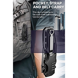 Spring Assisted Knife - Pocket Knives for Men - Folding Knife - Military Style - Tactical Knife - Good for Camping Hunting Survival Indoor and Outdoor Activities Mens Gift 6681 NE