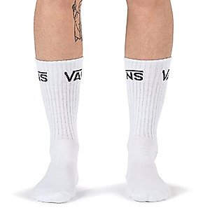Vans Classic Crew Checkerboard Socks 3 Pack Men's , White, 6.5-9