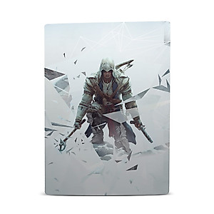 Head Case Designs Officially Licensed Assassin's Creed Connor III Graphics Vinyl Faceplate Sticker Gaming Skin Decal Cover Compatible With Sony PlayStation 5 PS5 Digital Edition Console