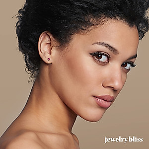 14k Yellow Gold Stud Earrings, Genuine Red Ruby Small Stud Earrings, 3mm Round Stud Earrings, July Birthstone For Women, Valentine's day, Mother's day, Anniversary, Birthday, Wedding