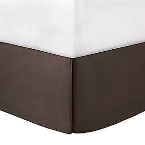 Madison Park Cozy Comforter Set Casual Blocks Design All Season, Matching Bed Skirt, Decorative Pillows, California King (104 in x 92 in), Dune Suede, Beige Brown, 7 Piece