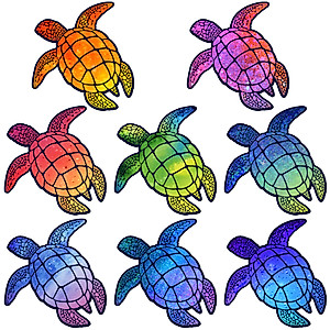Bokon 8 Pieces Sea Turtle Magnets Cruise Door Decorations Magnetic Funny Cruise Door Magnets for Refrigerator Carnival Cruise Cabin Door Birthday Decorative Accessories (Sea Turtle)