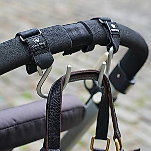 Think King Mighty Buggy Hook for Stroller, Wheelchair, Rollator, Walker, Gold 2 Count (Pack of 1)