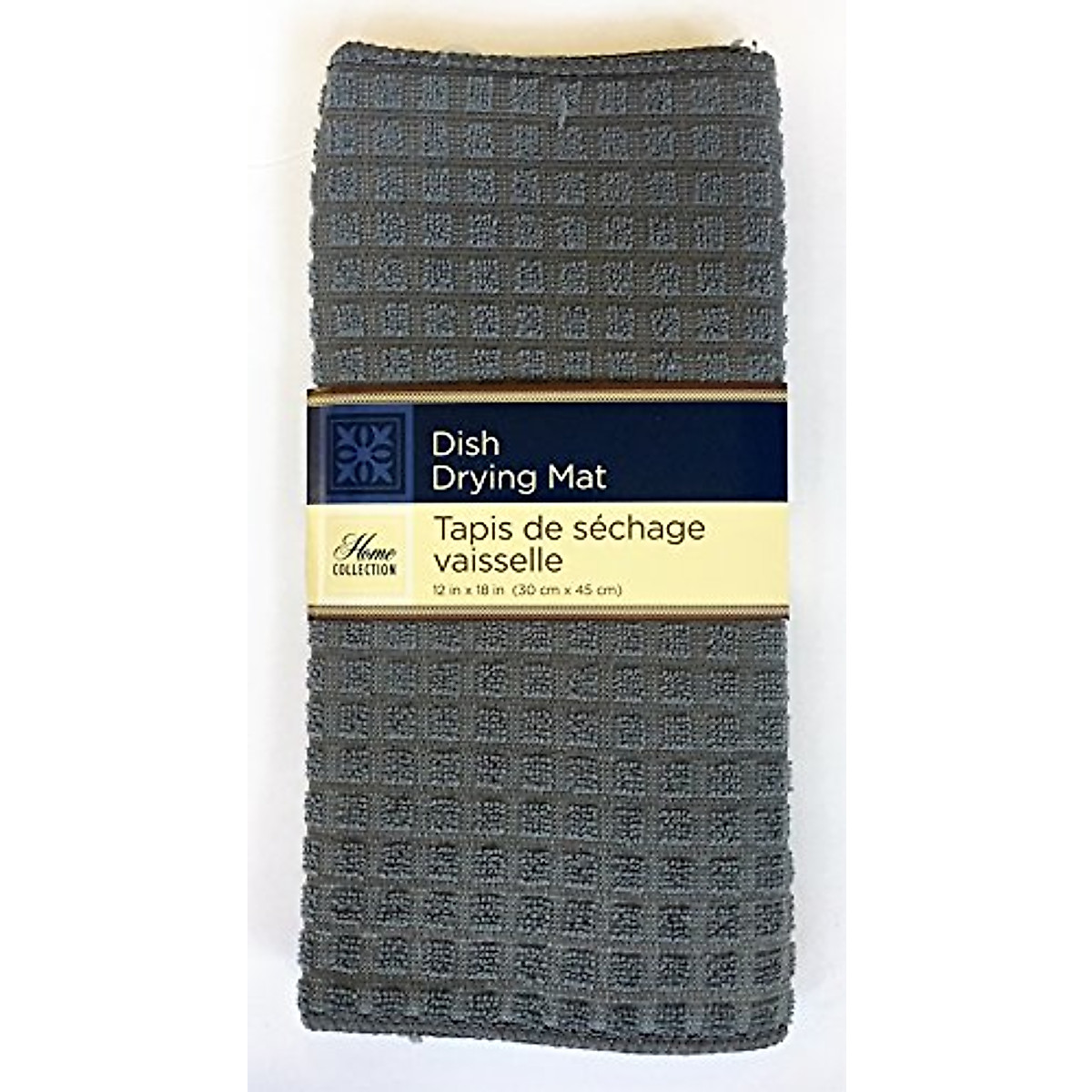 Glasses Dishes Drying Mat Kitchen Accessory Dishes Grey