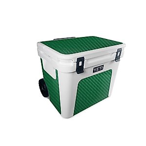 MightySkins Carbon Fiber Skin Compatible with Yeti Roadie 60 Wheeled Cooler - Alligator | Protective, Durable Textured Carbon Fiber Finish | Easy to Apply, Remove, and Change Styles | Made in The USA