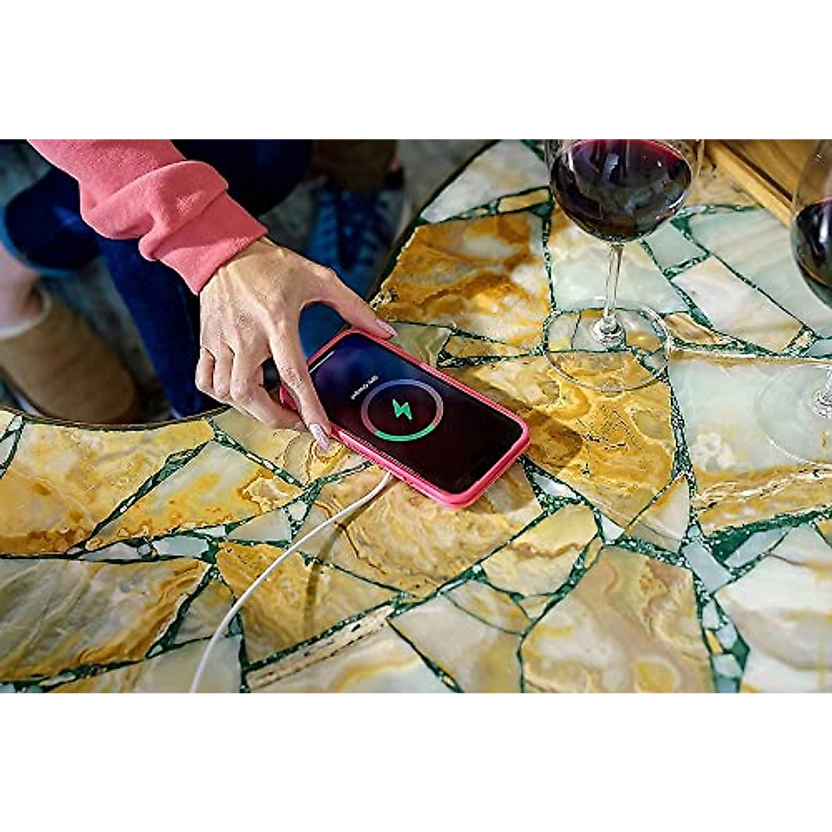 OtterBox Symmetry Series+ Case with MagSafe for iPhone 12 & iPhone 12 Pro (Only) - Non-Retail Packaging - Spring Snow Beige