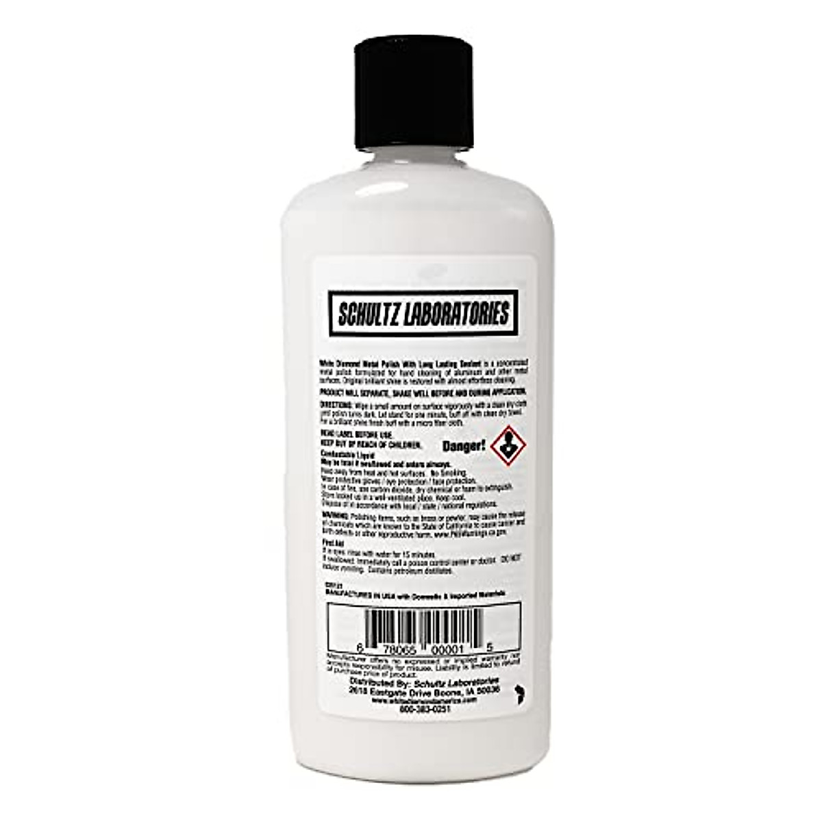Schultz Laboratories Metal Polish with Long Lasting Sealant, 12 fl oz is a Cleaner, Polisher and protectant All in one. Removes Oxidation and Discoloration from Aluminum, Brass, Chrome and More