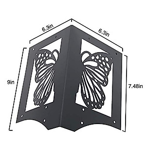 Raised Garden Bed Decorative Corner Bracket Connectors for Flower Beds, Vegetable Garden or Planter Box - Set of 4 for 8" to 12" Beds