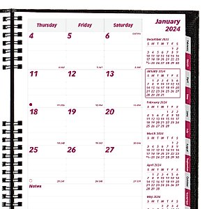 Brownline 2024 Essential Monthly Planner, 14 Months, December 2023 to January 2025, Twin-Wire Binding, 8.875" x 7.125", Mountain Green (CB1200G.03-24)
