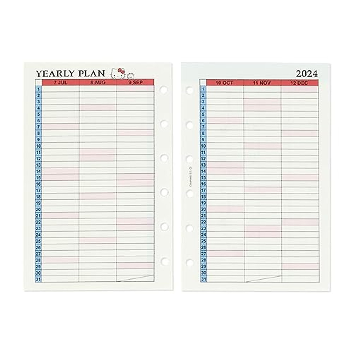 Sanrio 2024 704440 Hello Kitty Personal Organizer