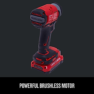 CRAFTSMAN V20 Max Impact Driver, Cordless, Variable Speed Trigger 2,800-3,500 RPM (CMCF810C2)