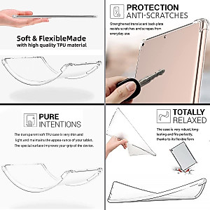 zaztify Tablet Case for Samsung Galaxy Tab A8 10.5 2021(SM-X200/X205) 10.5 in, Center Red Heart Tunnel Love Swirl Cute Shockproof Protective Flexible TPU Crystal Clear Cover Shell