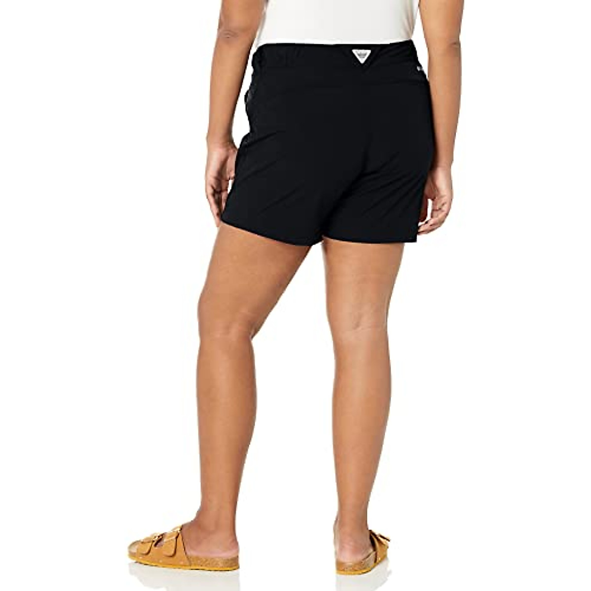 Columbia Womens Coral Point Iii Athletic Shorts, Black, 10 US