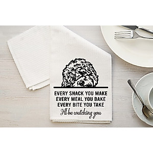 HTDesigns Cavapoo Dog, Tea Towel, Every Snack You Make, Every Bite You Take, Kitchen Decor, Dish Towels, Cavapoo Dog Mom, Cavapoo Gifts, Waffle Weave Kitchen Towel