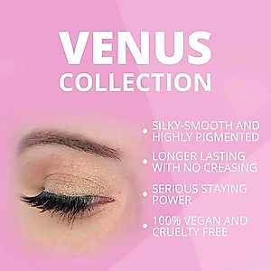 Concrete Minerals Eyeshadow, Silky- Smooth and Highly Pigmented, Longer-Lasting With No Creasing, 100% Vegan and Cruelty Free, Handmade in USA, 8 Grams Loose Mineral Powder (Venus)