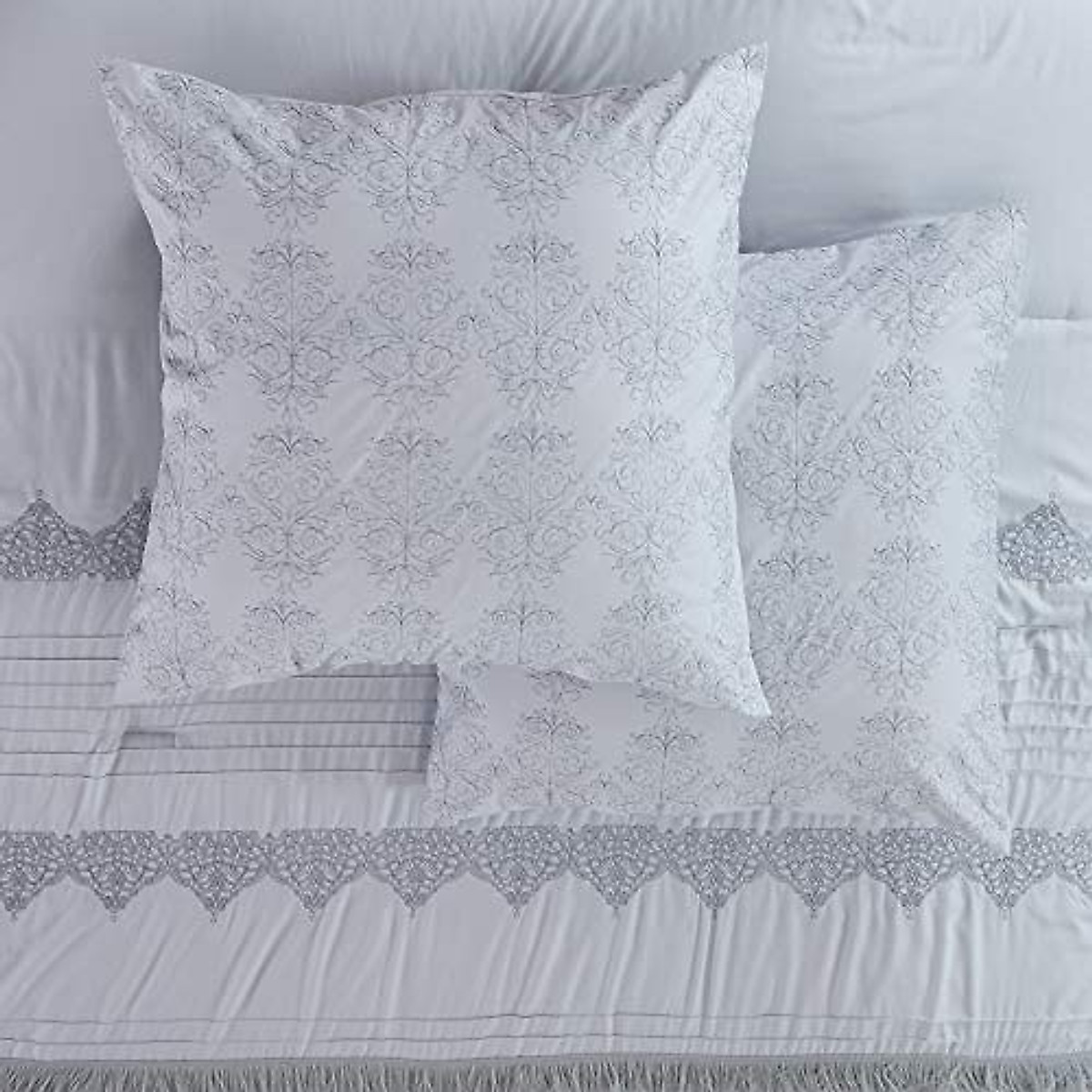 Amrapur Overseas Kinley 8-Piece Embroidered Comforter Set Queen
