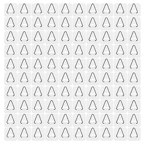 DOITOOL Plastic Display Stands 100pcs Hook up Dishes Hanger Plastic Vertical Plate Hanger