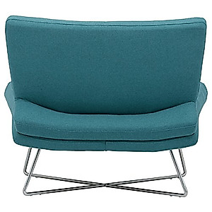 Amazon Brand – Rivet Farr Lotus Accent Chair, 39.8"W, Aqua