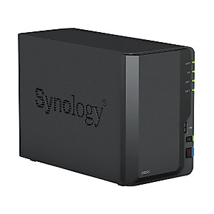 Synology DS223 2-Bay Diskstation NAS (Realtek RTD1619B Quad-Core 2GB Ram 1xRJ-45 1GbE LAN Port) 8TB Bundle with 2 x 4TB Seagate IronWolf NAS HDDs