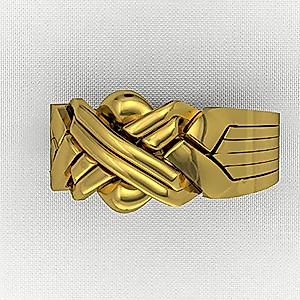 OFLIUM 6 band Classical 925 sterling silver handmade Turkish Puzzle ring Wedding ring Women Men ring interlocking knot friendship gift for mom dad boyfriend girlsfirend GP 10