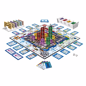 Monopoly Builder Board Game for Kids and Adults, Strategy Games, Family Board Games, for Kids 8 and Up, 2-4 Players