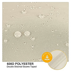 Porch Shield Outdoor Cushion Storage Bag 62 inch Waterproof Outside Storage Bags for Patio Furniture with Zippers and Handles