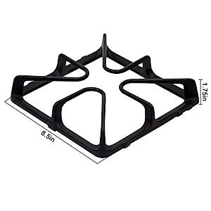WB31K10034 Burner Grates for Gas Stoves Compatible with GE Gas Stove Range for General Electric Gas Stove Top Surface Grate Cast Iron Rack-4Pack