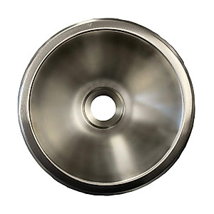 Class A Customs | 10" Round Stainless Steel Sink | 300 Series Stainless Steel | RV Camper Motor Home Sink | Concession Sink | 22 Guage