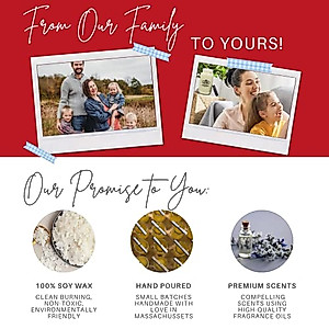 Nika's Home Red Currant Soy Candle 12oz Mason Jar Non-Toxic White Soy Handmade Long Burning 50-60 Hours Highly Scented All Natural Clean Burning Large Candle Gift Décor