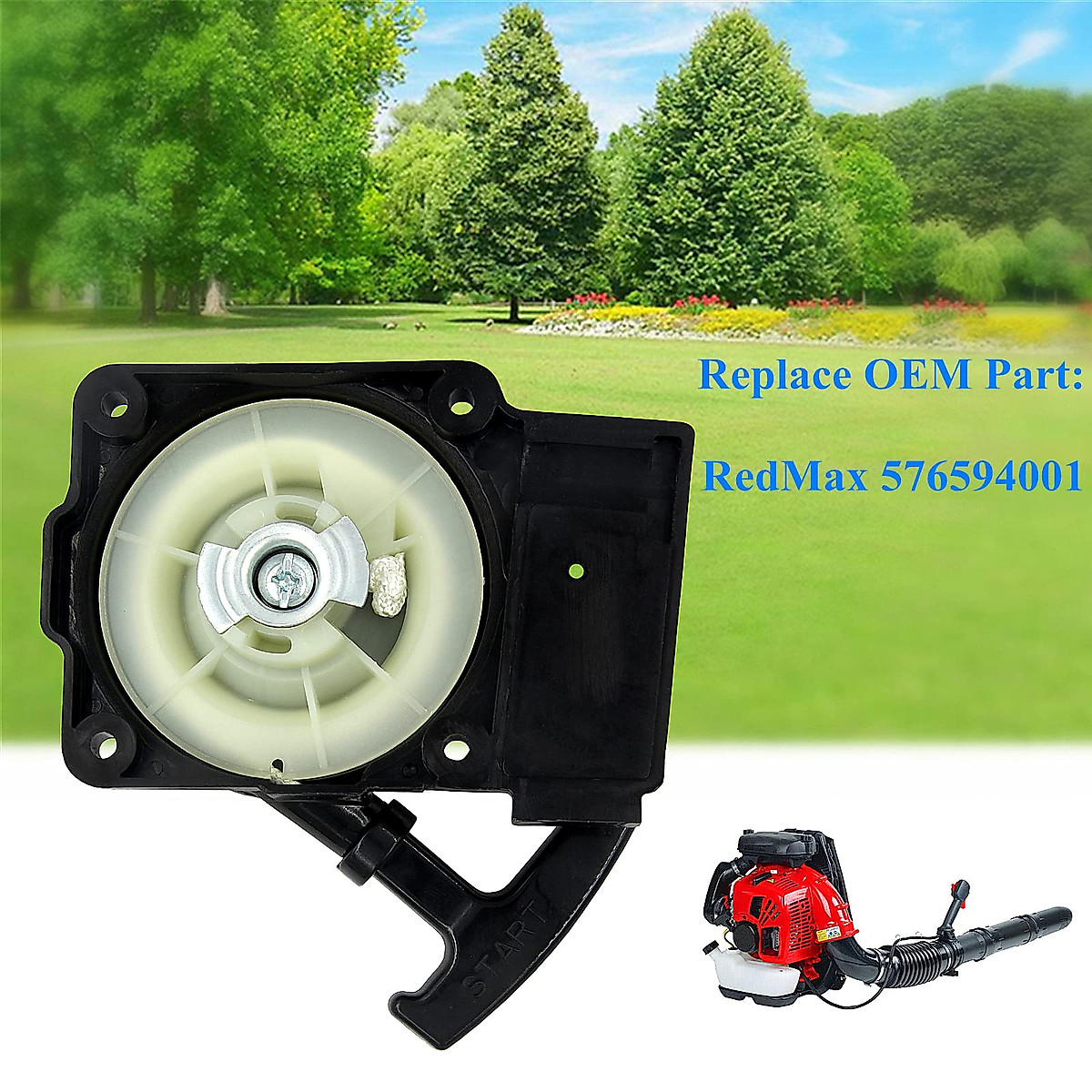 AILEETE 576594001 Recoil Starter Assembly for RedMax EBZ6500 EBZ7500 EBZ8500 EBZ6500RH EBZ7500RH EBZ8500RH Backpack Blower Pull Start