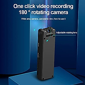 Hidden Spy Camera Mini Body WiFi Camera Wireless Pen Security Nanny Cam,Home Security Dog Camera Indoor Outdoor Camera, App Remote View Loop 180° Rotation Built-in Battery Camera no WiFi Needed