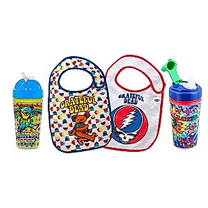 daphyls Grateful Dead Starter Cups & Bibs Feeding Pack