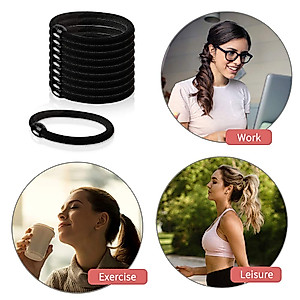 TsMADDTs Hair Braiding Tools Set, 8PCS Topsy Tail Tools, 8PCS French Centipede Braiders for French Twist Plait Ponytail, 10PCS Black Hair Ties Bulk