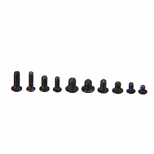 Ochoos 500 Piece Alloy Steel Laptop Screw Black Laptop Computer Screws Set Convenient for All Universal Laptop to Repair