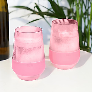 Host Freeze XL Cooling Cups, 12oz Set of 2 Insulated Freezable Tumbler, Mothers Day Gifts for Mom, Gifts for Women, Birthday Gifts for Mom, Blush