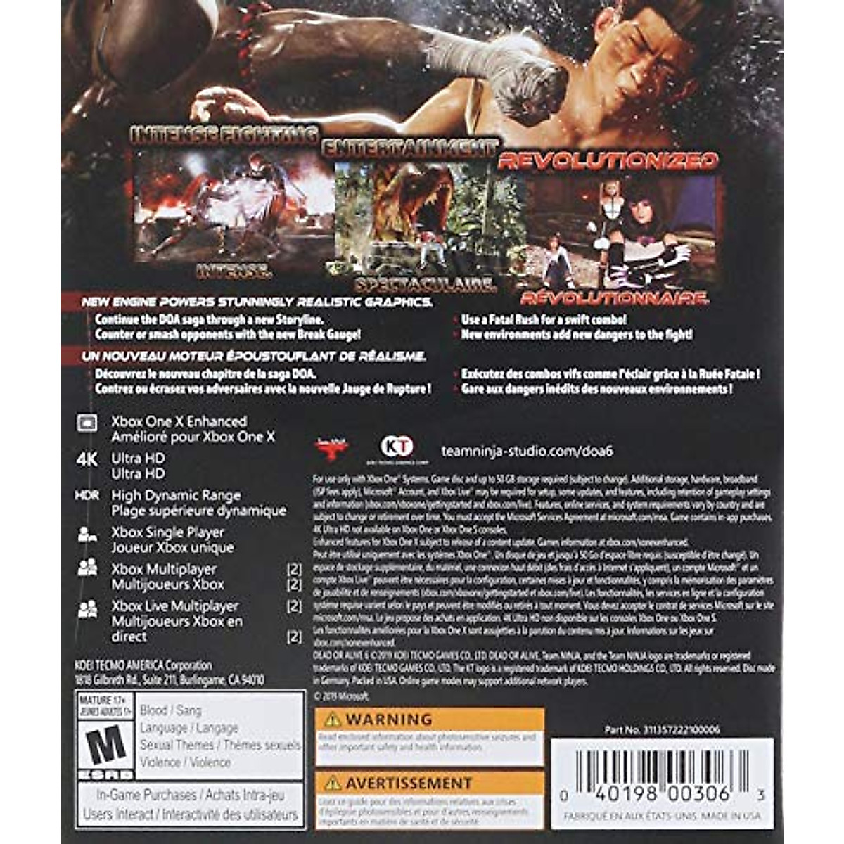 Dead or Alive 6 - Xbox One