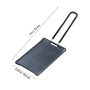 MUCKLILY Outdoor Camping Grill Pan Camping Cooking Accessories Camping Skillet Household Steak Plate Outdoor Grilled Plate Grilling Trays for Outdoor Grill Baking Tray Camping Supplies