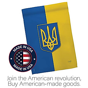 Ukraine Garden Flag Bandera de Ucrania Breeze Decor Indoor Tapestry Suppport Україна Outdoor Home Decorations House Banner Wall Hanging Small Yard Stand With Ukrainian Gifts Made In USA