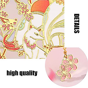 BLBMH Metal Bookmarks Kitsune Bookmark Pretty Fox Book Marker Cool Reading Book Mothers Day Gifts for Readers Girls Women Best Friend -K10