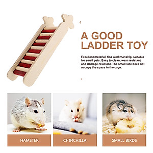 Hamster Climbing Ladder Pet Ladder Toy Ladder Plaything Decorative Ladder Toy Chinchilla Ladder Interesting Hamster Ladders Decorative Hamster Ladder Hamster Accessory