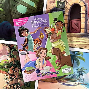 Disney Princess Beginnings My Busy Books - Storybook, 10 figurines, playmat