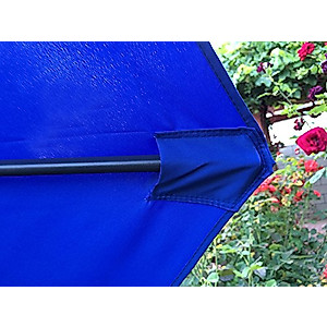 BELLRINO DECOR Replacement ROYAL BLUE STRONG & THICK Umbrella Canopy for 9ft 6 Ribs (Canopy Only)