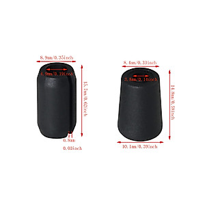 DGBRSM 24 Sets Kitchen Sink Rack Feet Sink Protector with Bumpers Sink Replacement Feet for Kitchen Sink Grid Table Covers Socks Plugs Cover Furniture Leveling Feet Furniture Legs, Black