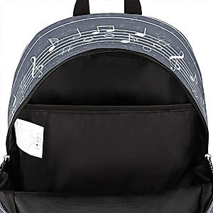 Backpacks for Boys Girls Retro Music Note School Backpacks for Traveling Laptop Backpacks Teens Bookbag College Backpack with Laptop Compartment Casual Daypack