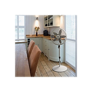 Lasko Lasko-18 Remote Control Elegance & Performance Pedestal, 3-Speed (1850) Household Fans, 26 x 21 x 6 inches, White