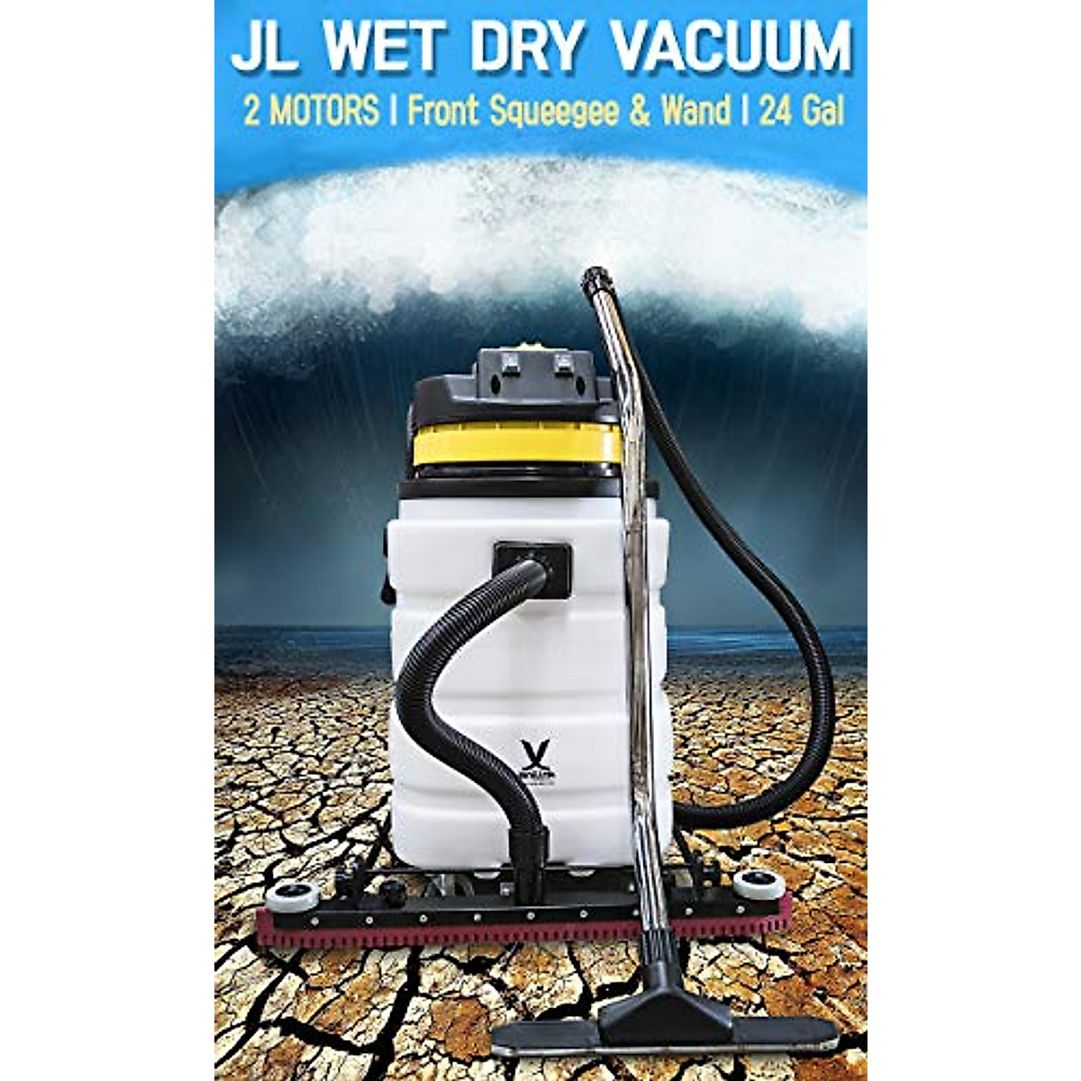 JANILINK Wet Dry Vacuum 24 Gal with Powerful 2 Motors